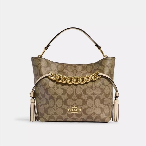 Coach | Bags | Coach Andy Signature Khakiivory Chalk | Poshmark